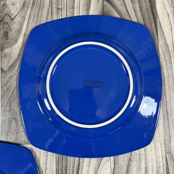 Matceramica | Dining | Matceramica Portugal 38 Square Dinner Plate Blue ...